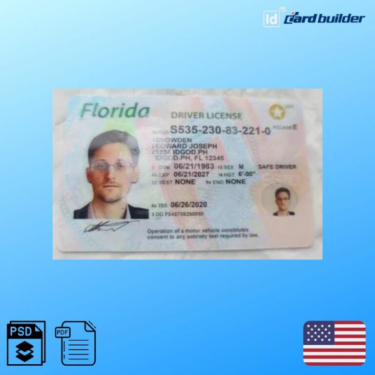 New Mexico Drivers License Template