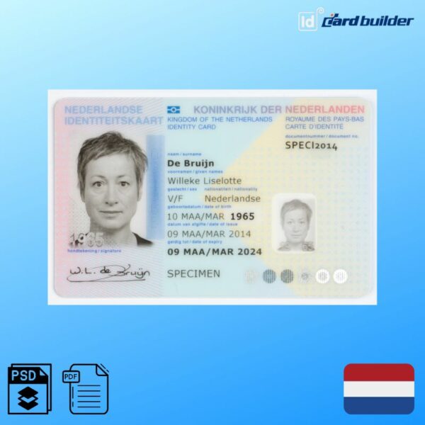 Algeria ID Card Template