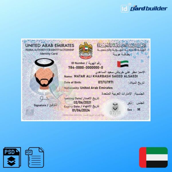 Albania ID Card Template